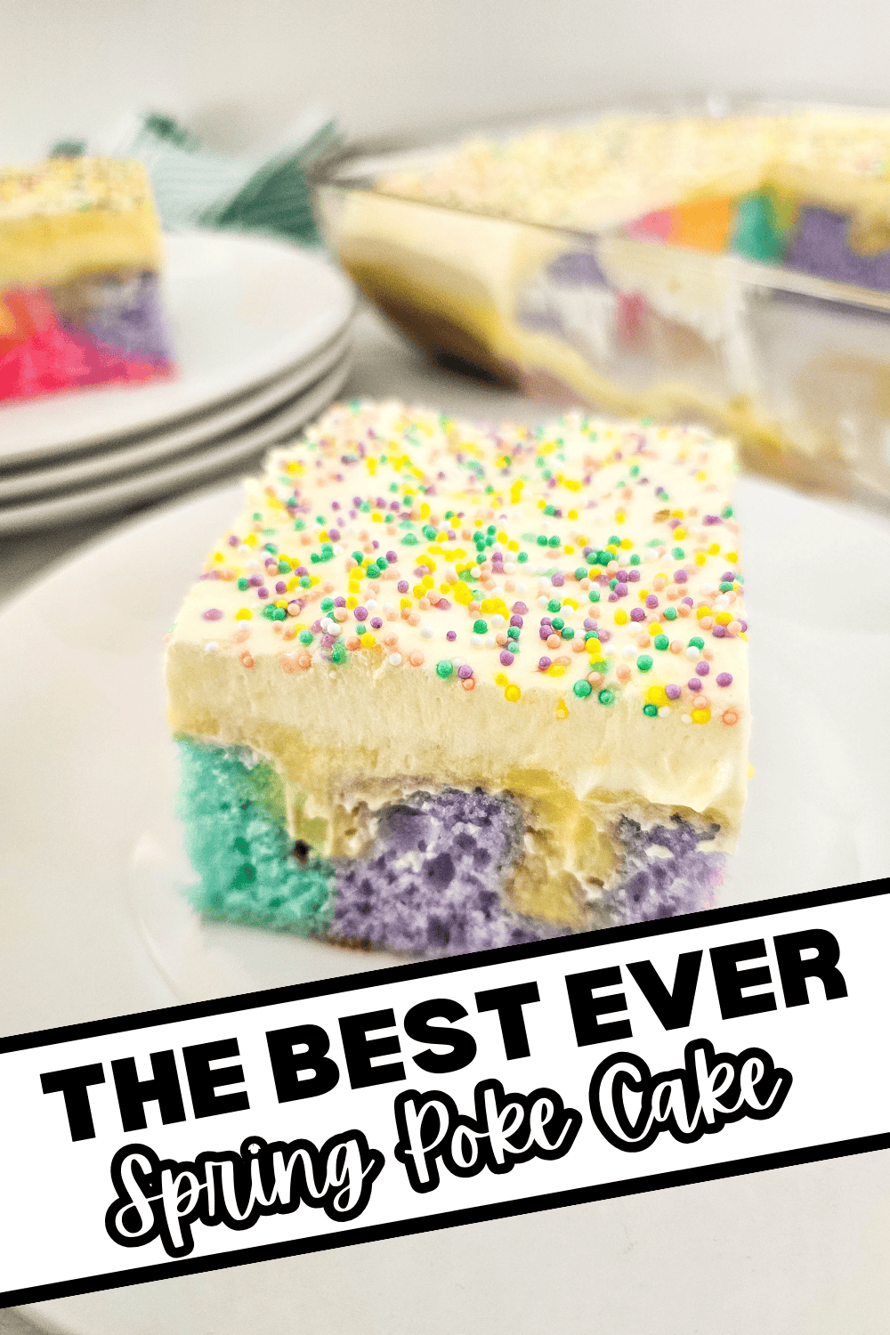 Spring Poke Cake - Mom Loves To...