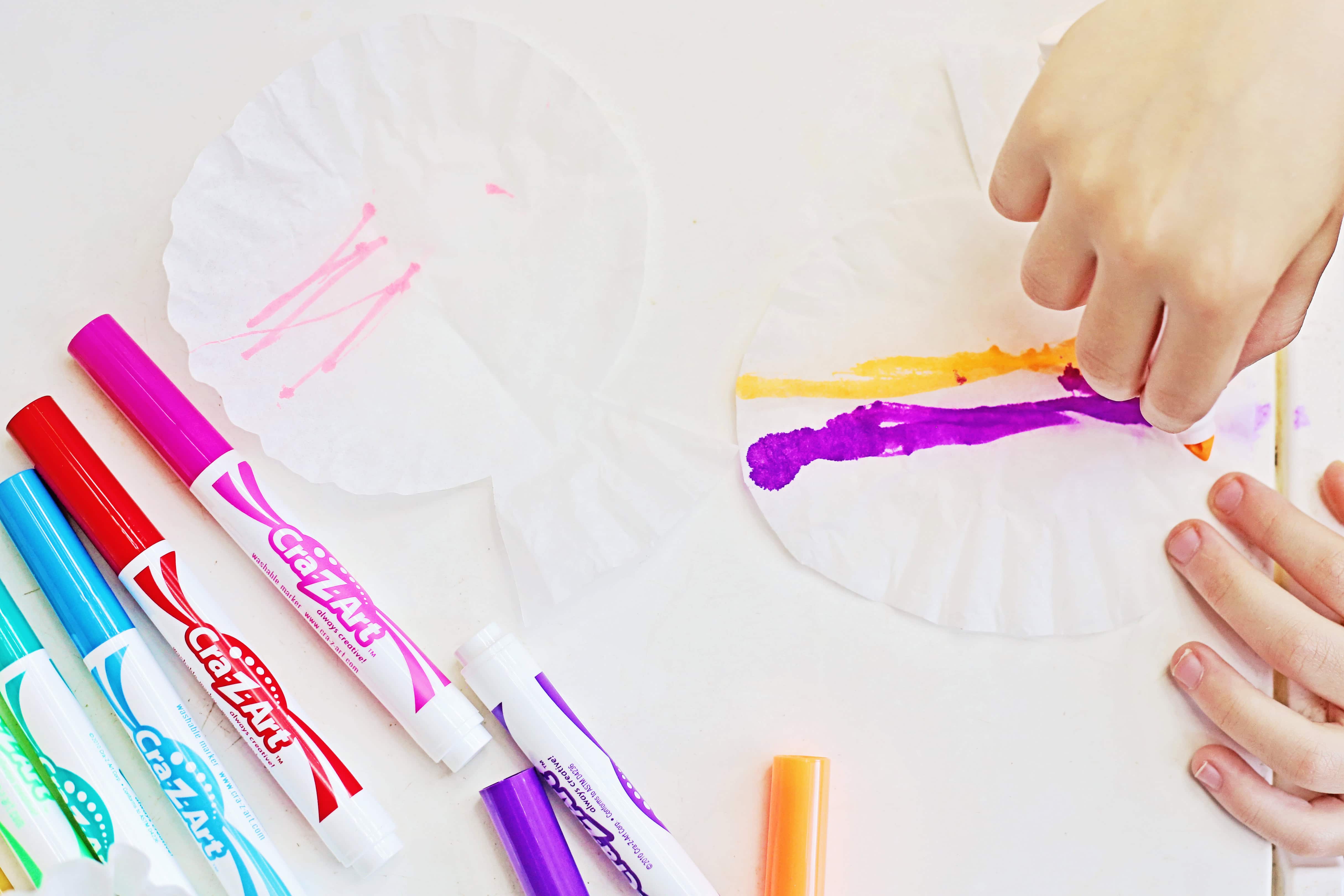 Create Your Own Colorful Coffee Filter Tropical Fish Craft! - A Crazy ...