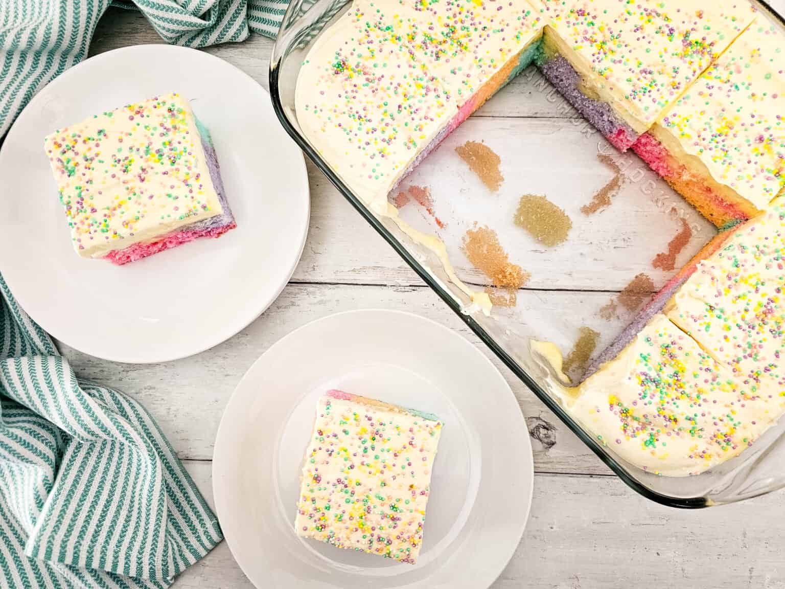 Spring Poke Cake - Mom Loves To...