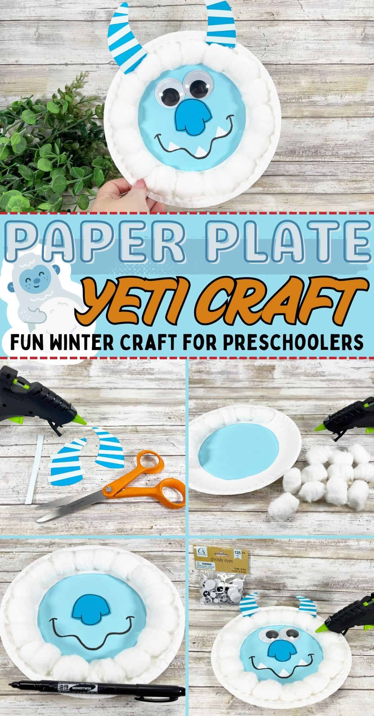 Dollar Store Paper Plate Yeti Craft (Easy Winter Kids Activity!) - Mom ...