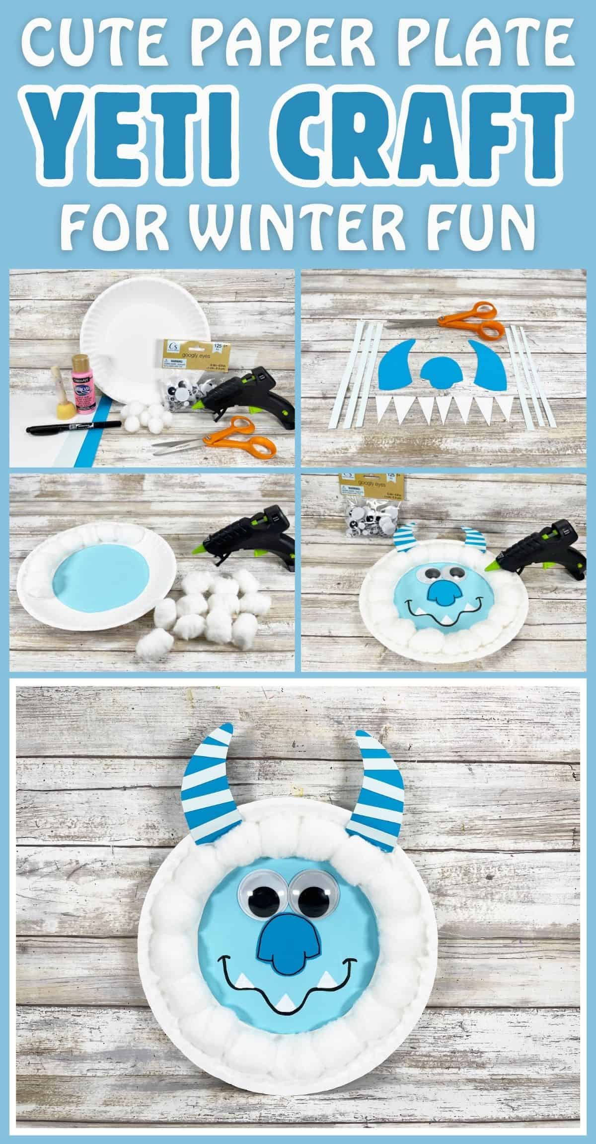 Dollar Store Paper Plate Yeti Craft (Easy Winter Kids Activity!) - Mom ...