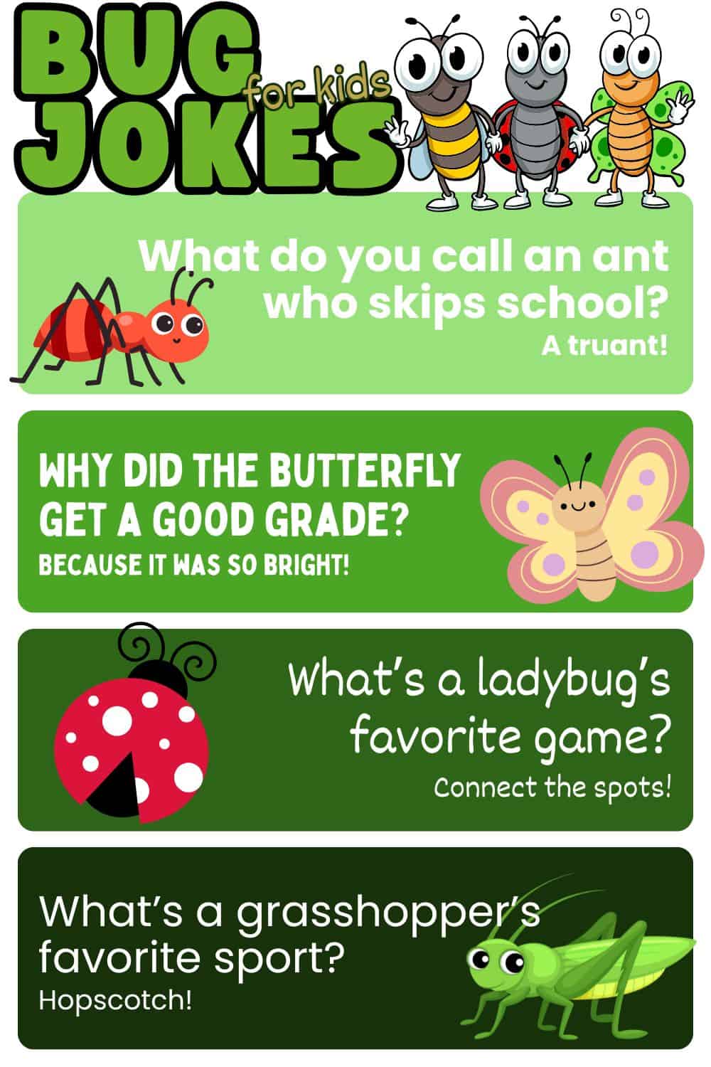 Bug Jokes for Kids (Silly Insect Laughs Your Kids Will Love!) - Mom ...