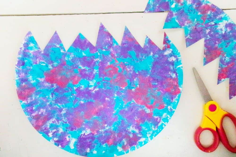 Cotton Ball Stamp Monster Paper Plate Craft for Kids - Mom Loves To...