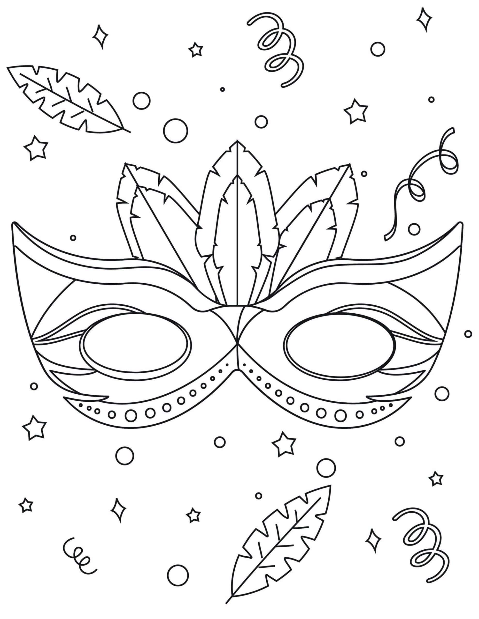 Free Mardi Gras Coloring Pages For Kids - Mom Loves To...